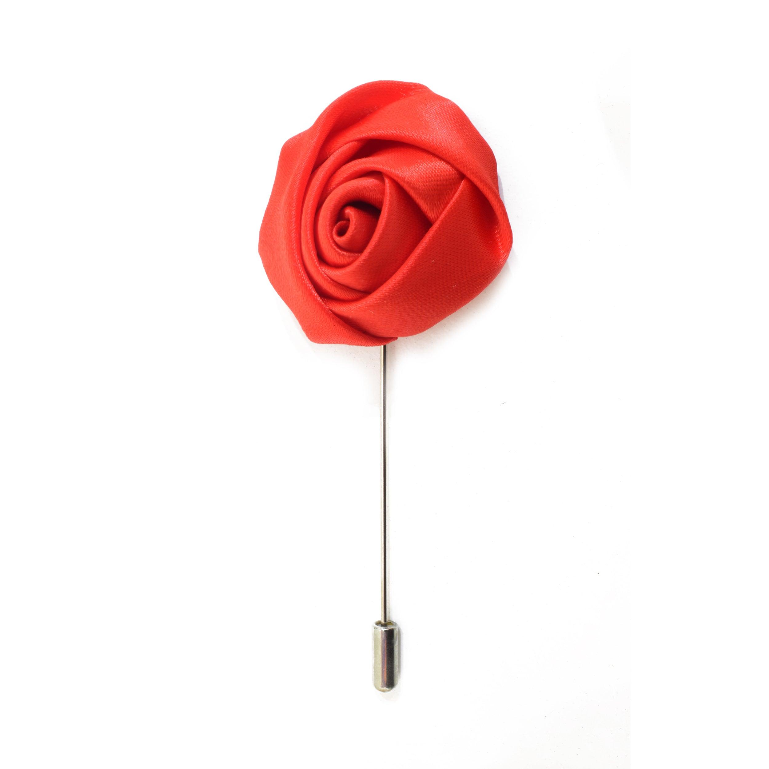 Rose Lapel Pin - Orange – Suit Lab