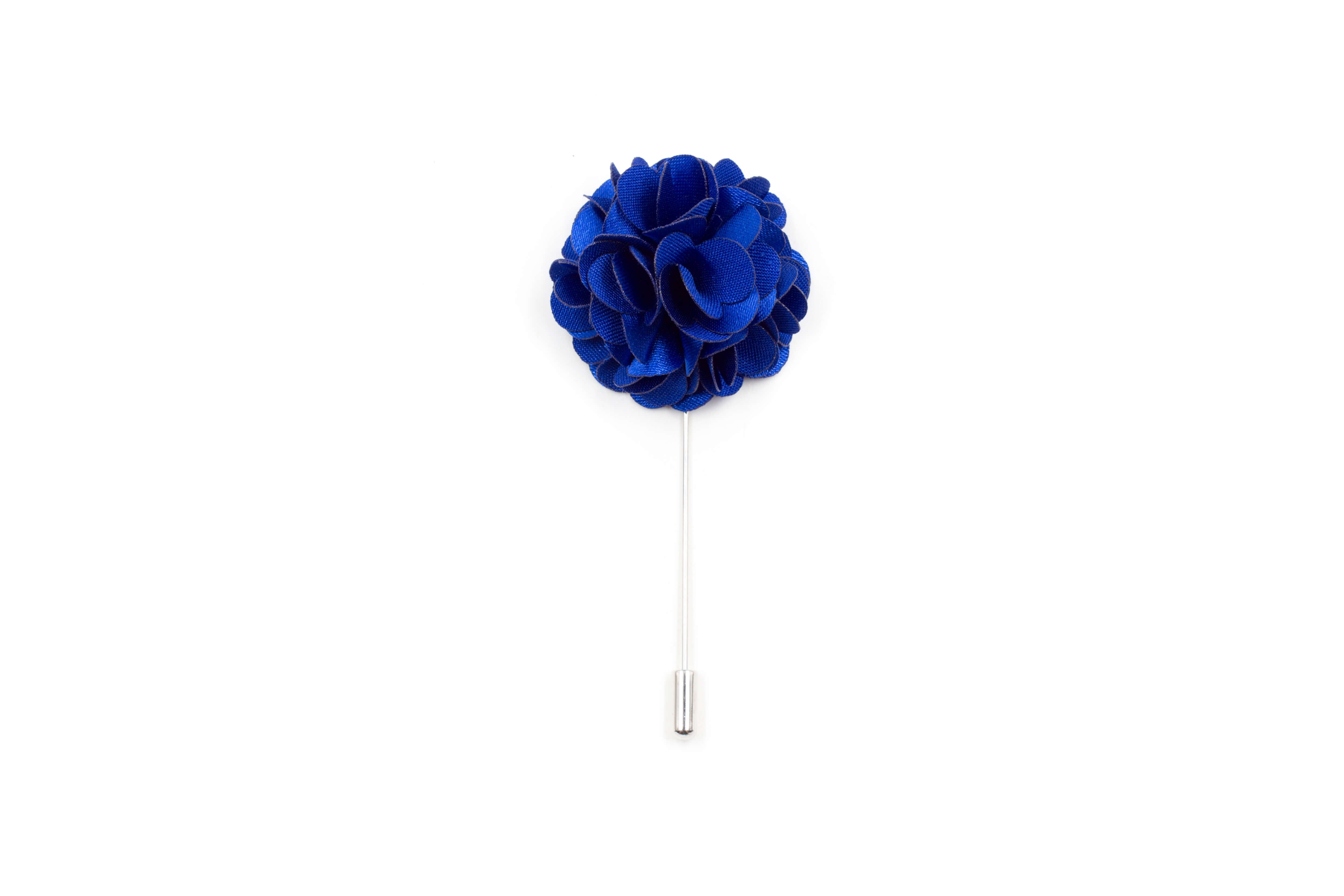 Chrysanthemum Lapel Pin - Electric Blue – Suit Lab